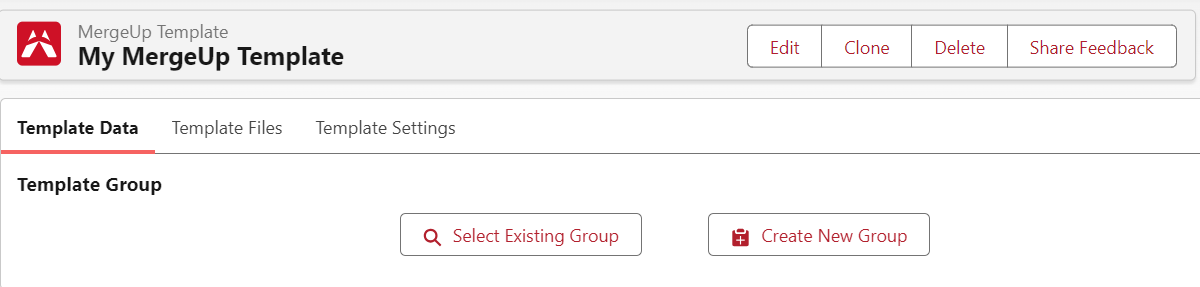 Creating a New Template